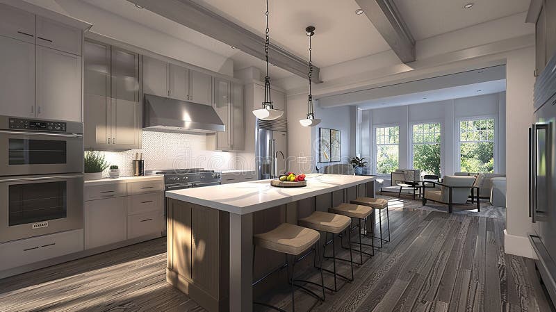 Kitchens stock illustration. Illustration of technology - 331428712