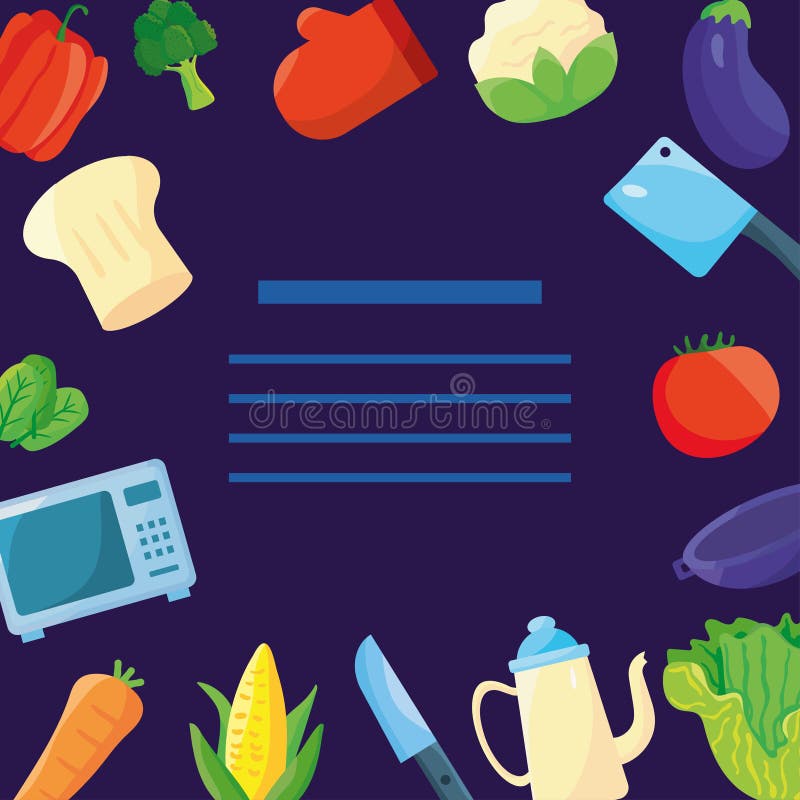 Kitchenware cook icons stock vector. Illustration of recipe - 212451905