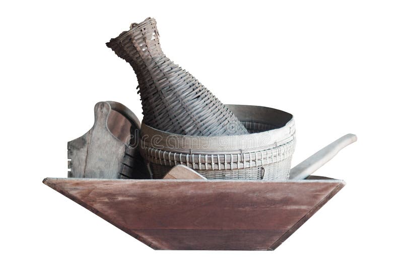 Kitchenware in Traditional Vintage Retro Style Kitchen of Thailand ...