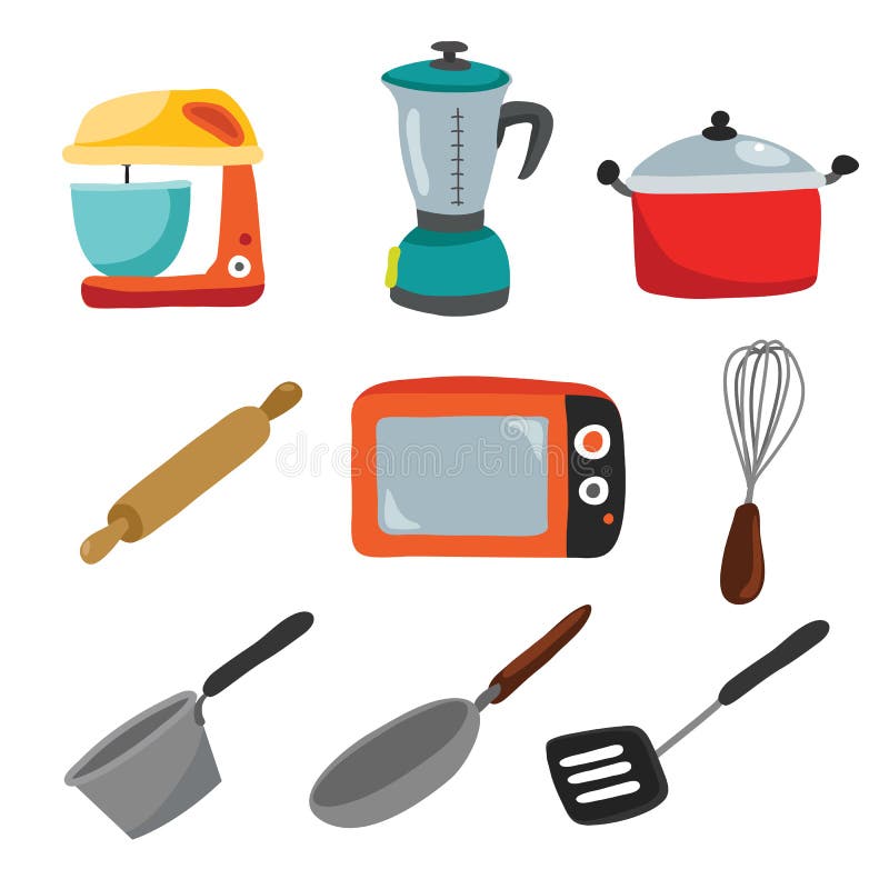 Kitchenware Vector Collection Design Stock Illustration - Illustration ...