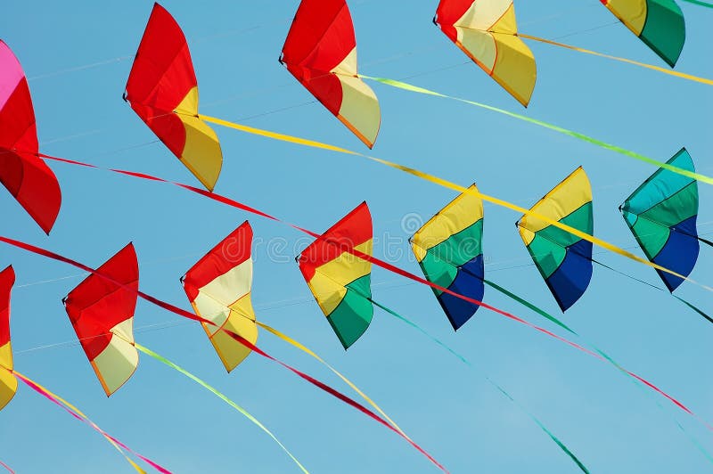 Girl flying kite stock image. Image of female, string - 10731753