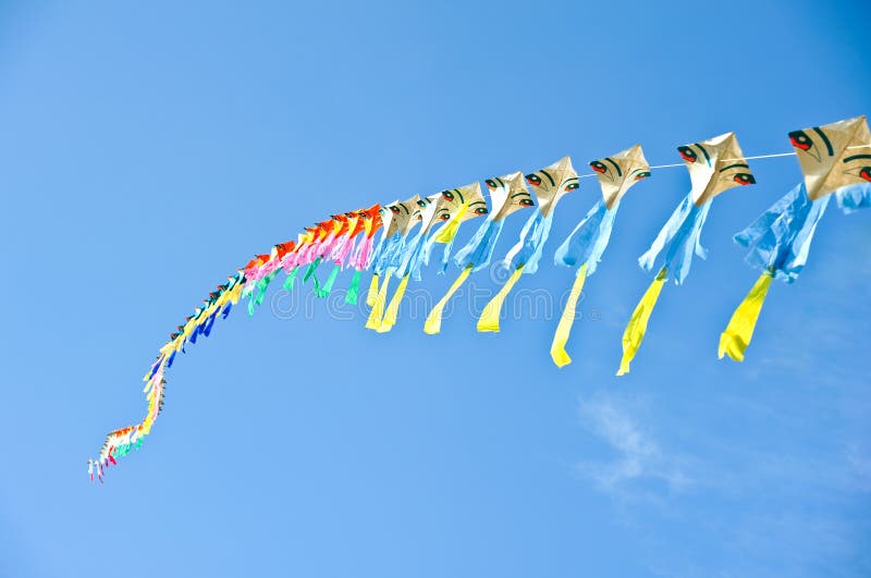 Kite stock image. Image of outdoors, kite, ribbon, colorful - 27590439