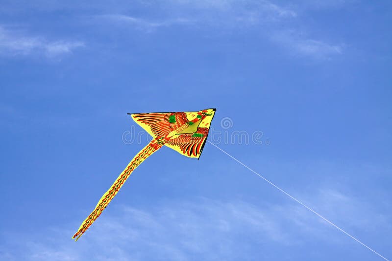 Kite stock photo. Image of overcast, green, blue, large - 27631318