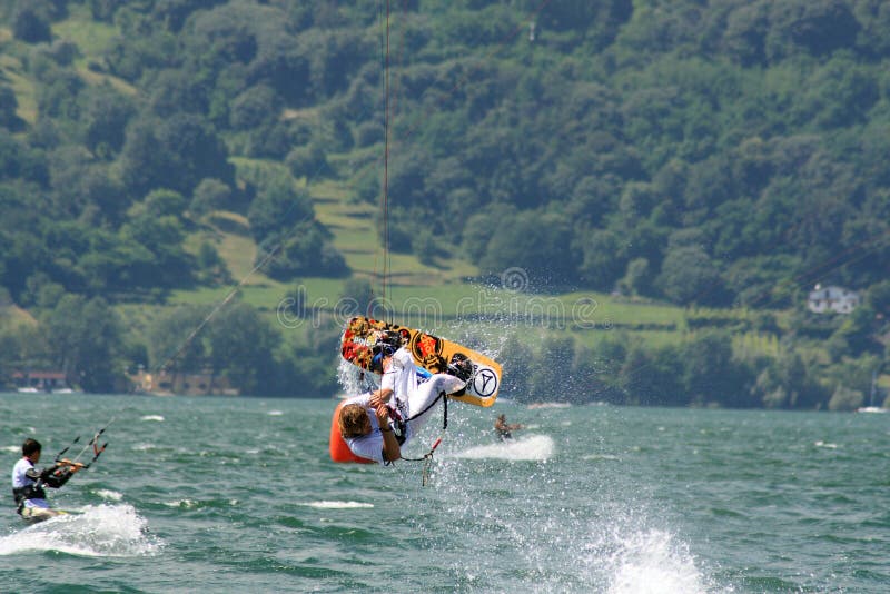 Kite back flip editorial stock photo. Image of flying - 5661563