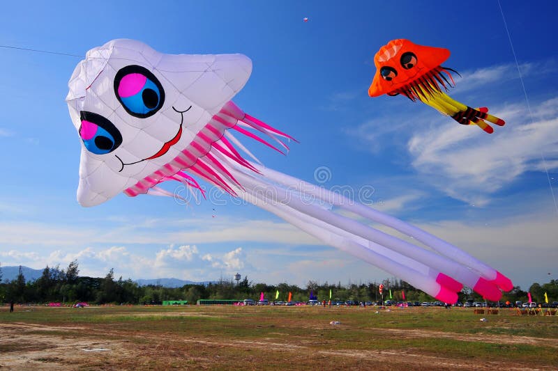 Kite and balloon editorial stock image. Image of beautiful - 103006044