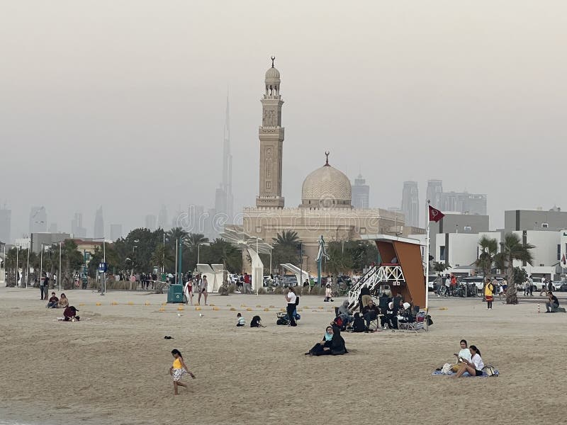 Kite Beach at Jumeirah in Dubai, UAE Stock Photo - Image of middle ...