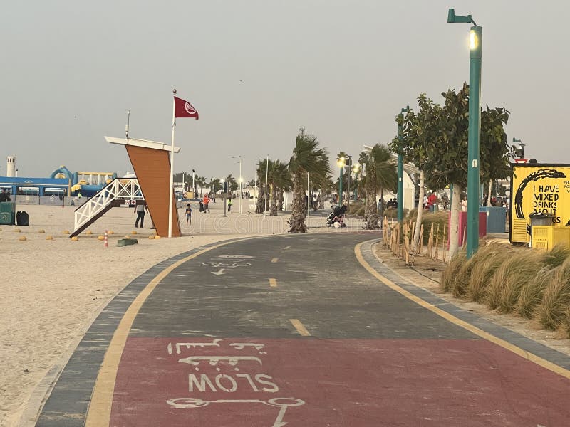 Kite Beach at Jumeirah in Dubai, UAE Editorial Stock Photo - Image of ...