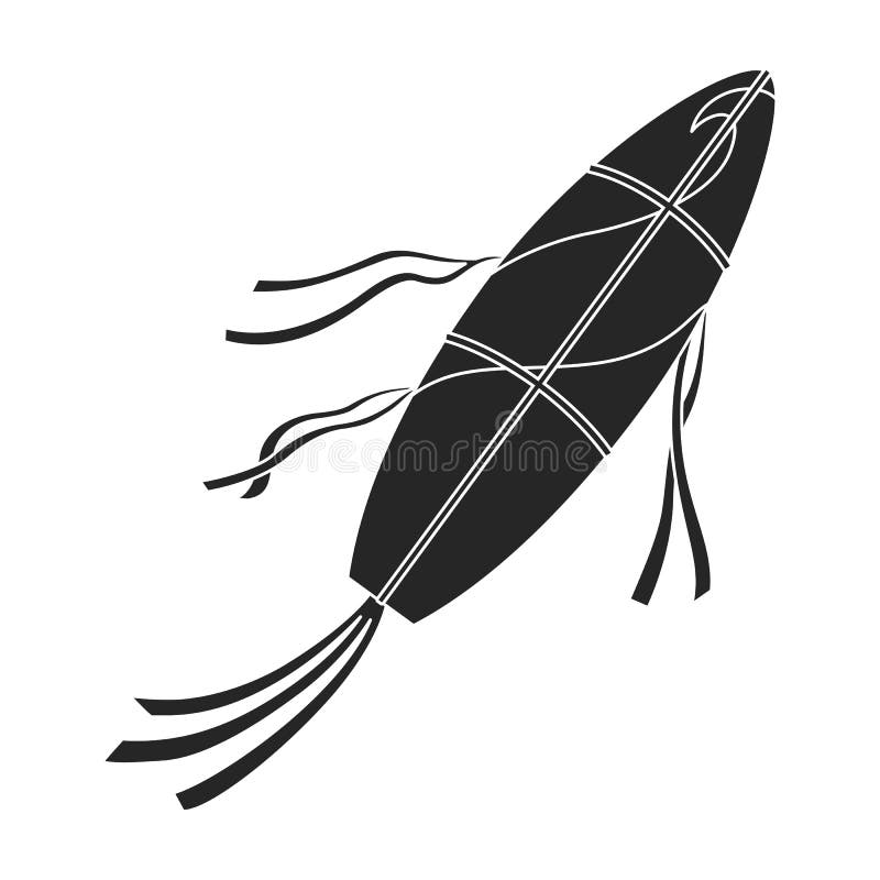 Kite Bird Vector Icon.Black Vector Icon Isolated on White Background ...