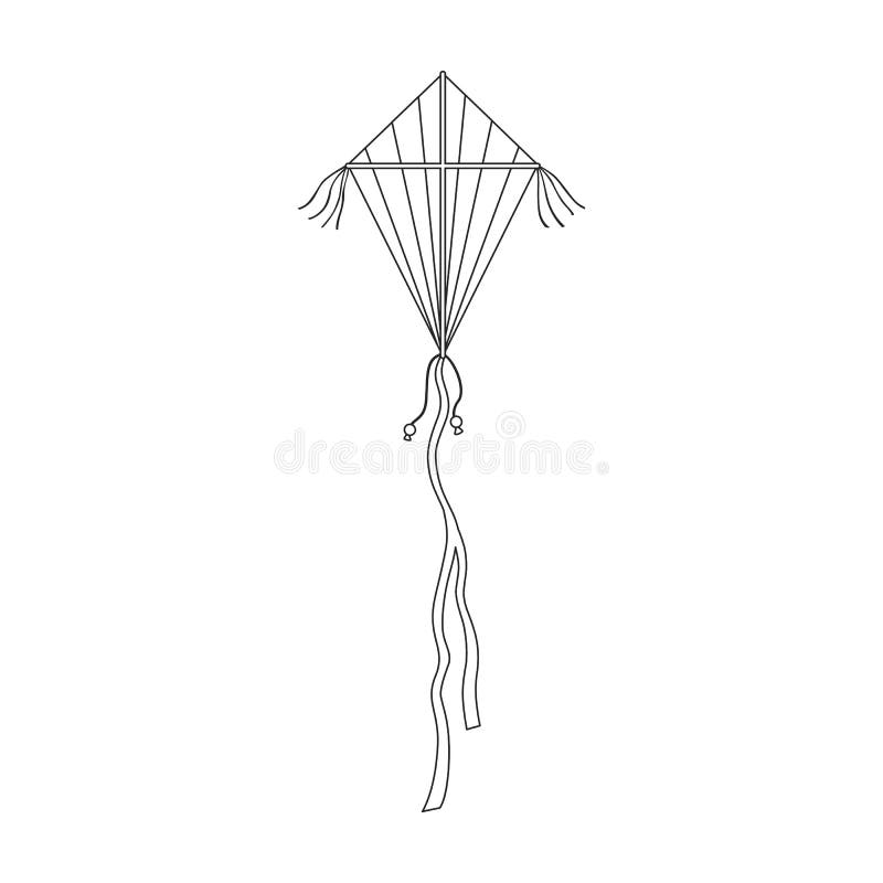 Kite Bird Vector Icon.Black Vector Icon Isolated on White Background ...
