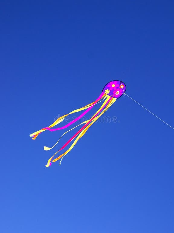 Kite on Blue Sky stock photo. Image of carefree, flutter - 2368558