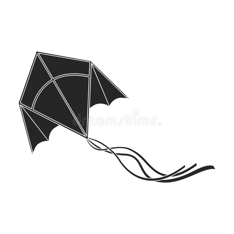 Kite Butterfly Vector Icon.Black Vector Icon Isolated on White ...