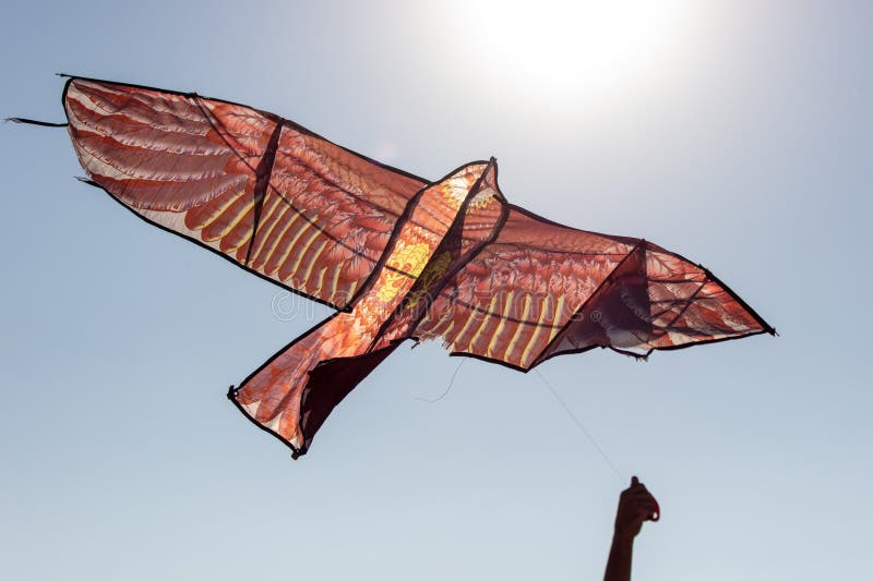 A Kite in Flight in the Sky Stock Image - Image of clouds, windy: 301529553