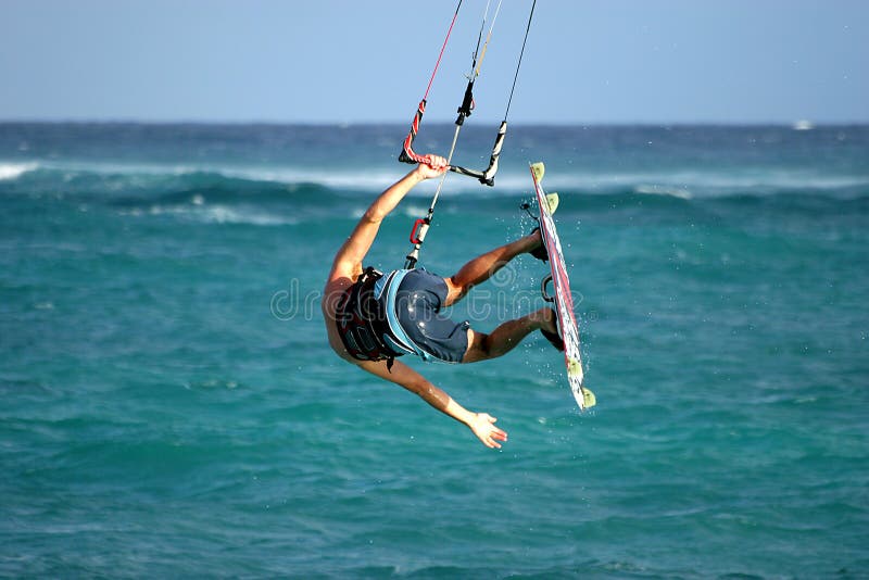Kite Flip stock photo. Image of extreme, aerial, surf, boarder - 513964