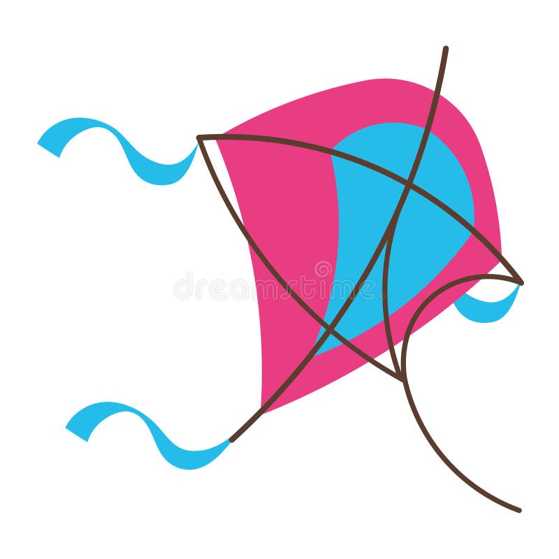 Kite fly paper stock vector. Illustration of game, traditional - 330649020