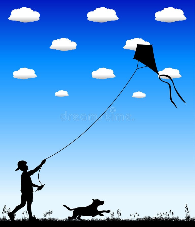 Boy Flying Kite Stock Illustrations – 1,478 Boy Flying Kite Stock Illustrations, Vectors ...