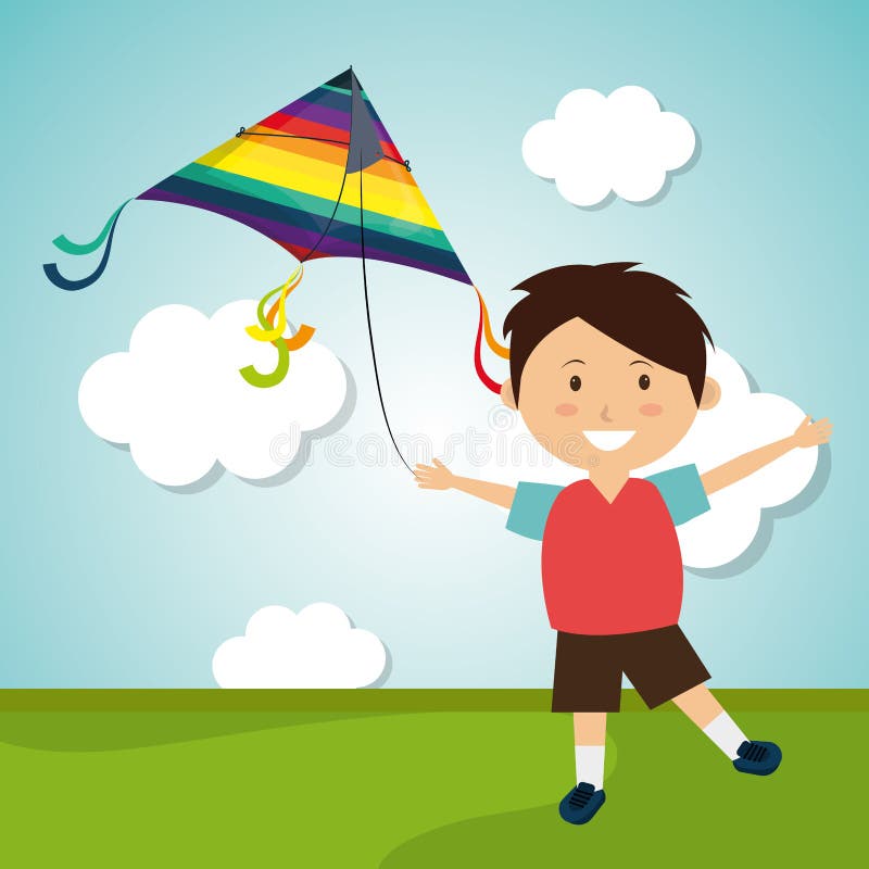 Kite Flying Stock Illustrations – 19,752 Kite Flying Stock ...