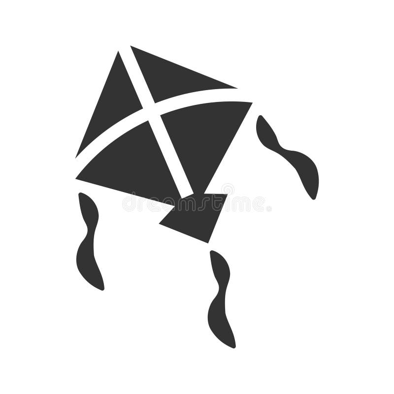 Kite flying icon stock vector. Illustration of flown - 335395694