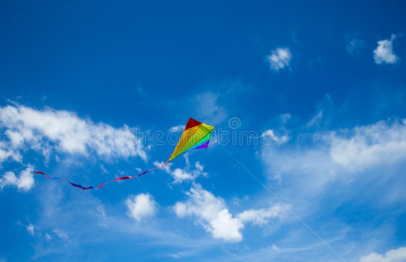 Kite Flying in the Sky among Stock Image - Image of wind, beautiful ...