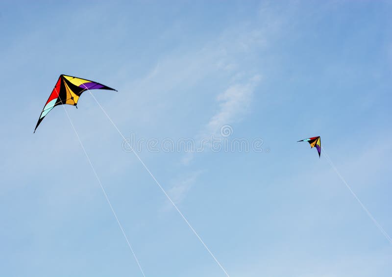 Kite flying in the sky stock image. Image of nice, leisure - 34594565