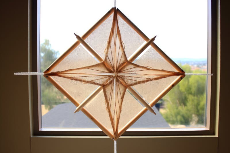 Kite Frame Made from Wooden Dowels and String Stock Photo - Image of ...