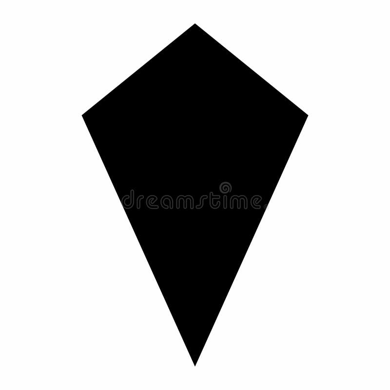 Kite geometric shape stock vector. Illustration of preschool - 229996569