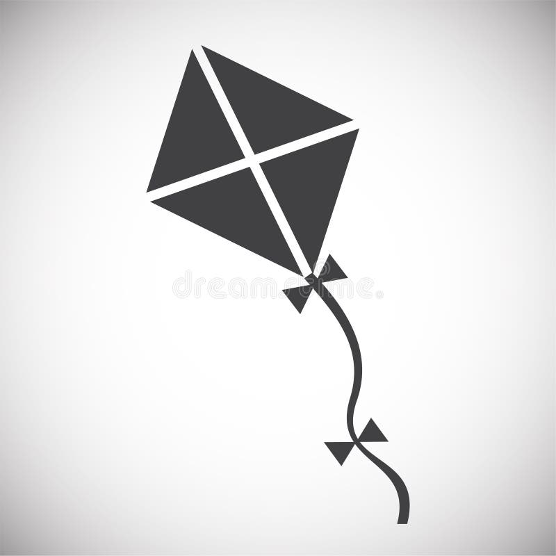 Kite Icon on Background for Graphic and Web Design. Simple Illustration ...