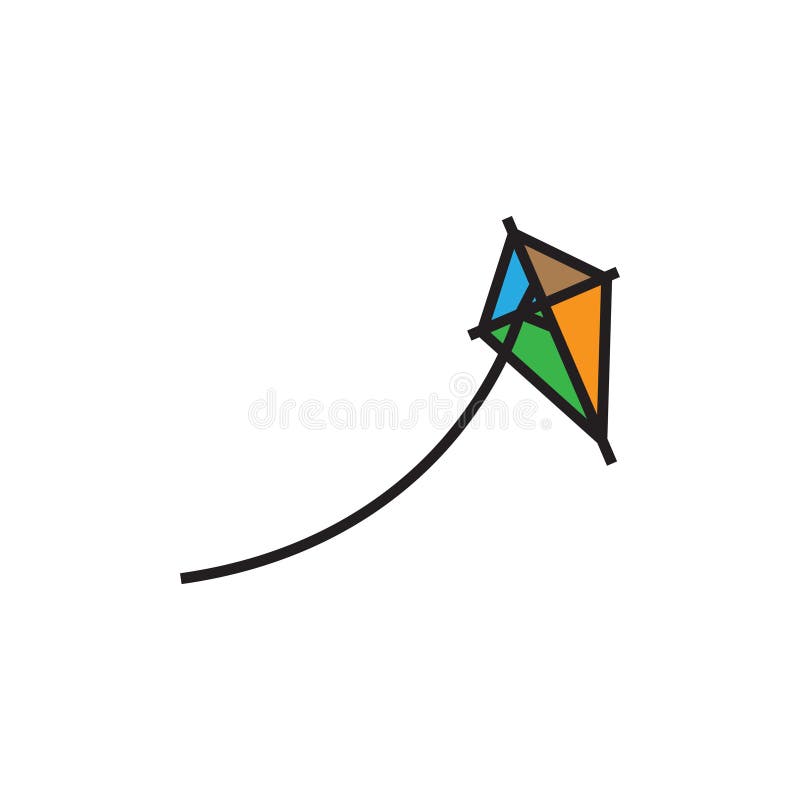 Kite Icon Design Template Vector Isolated Illustration Stock Vector ...