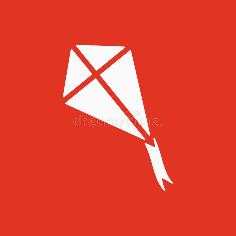 The kite icon. Kite symbol stock vector. Illustration of symbol - 78775731