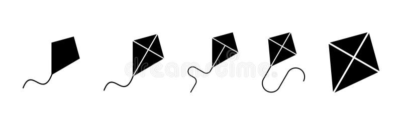 Kite Icon . Kite Vector Icon Stock Vector - Illustration of symbol ...