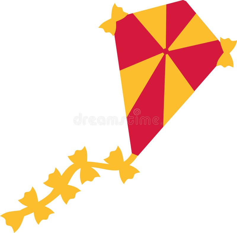 Kite Icon. Simple Kite Drawing for Kids Stock Illustration ...