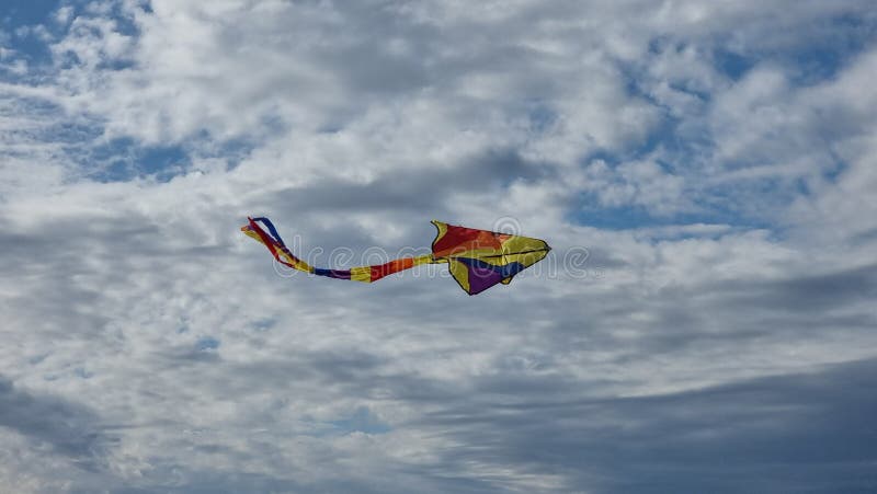 Kite Kites Flying on the Sky Rope Hand Playing Stock Photo - Image of ...