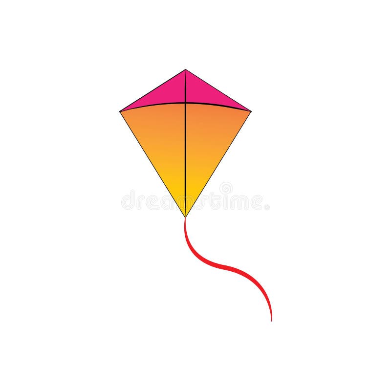 Kite logo design template stock illustration. Illustration of blue ...