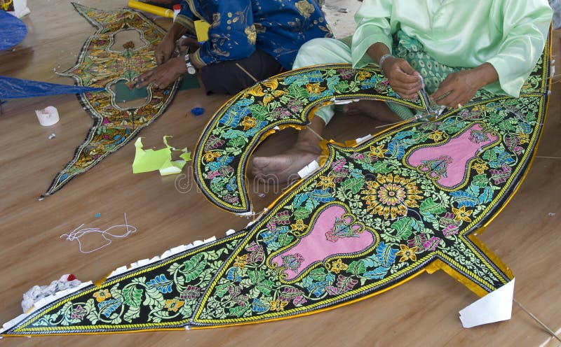 Malaysian Kite (Wau) stock photo. Image of crafts, kite - 25371678