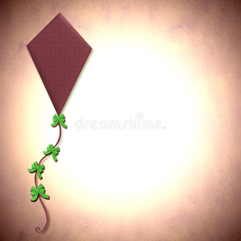 Kite on paper background stock illustration. Illustration of abstract ...