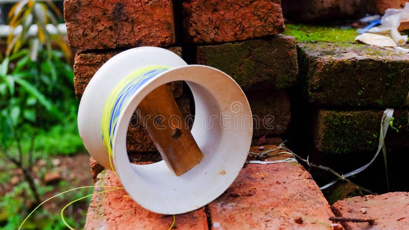 Kite rope for kids stock photo. Image of wheel, green - 215853646