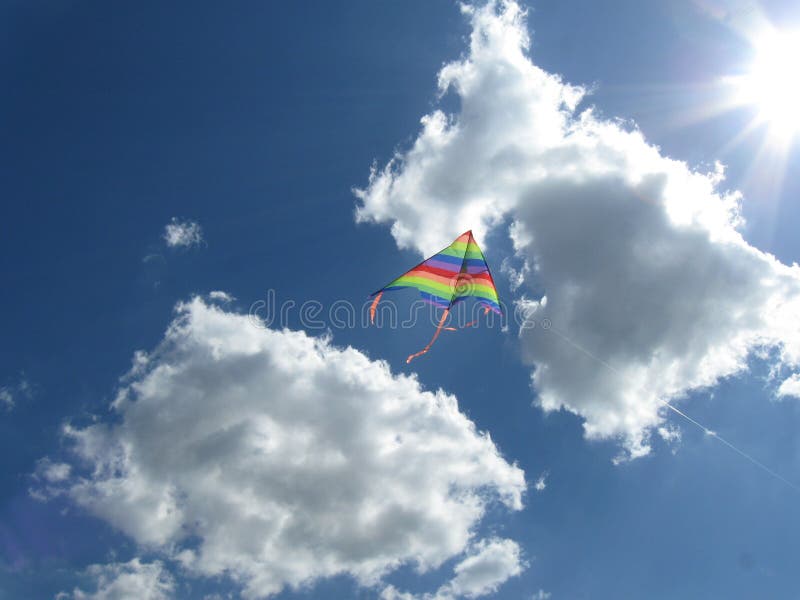 Clear sailing in the sky stock photo. Image of green - 103215904