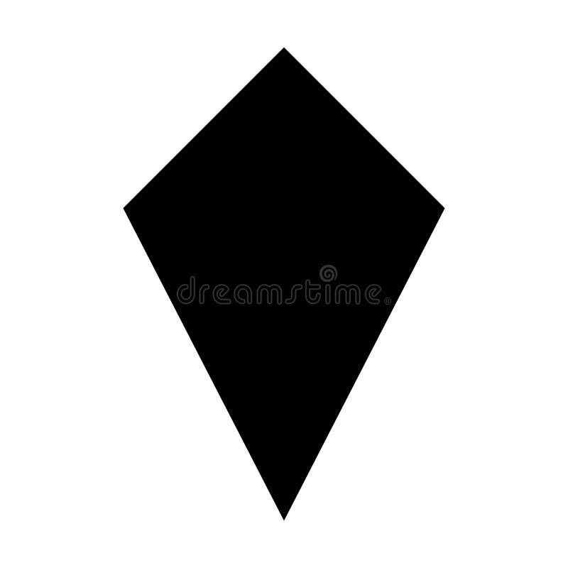 Kite Shape Symbol Vector Icon for Creative Graphic Design Ui Element in ...