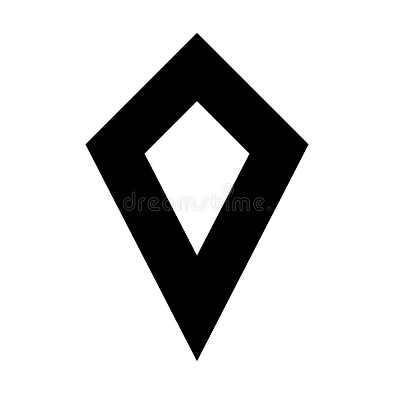 Kite Shape Symbol Vector Icon for Creative Graphic Design Ui Element in ...