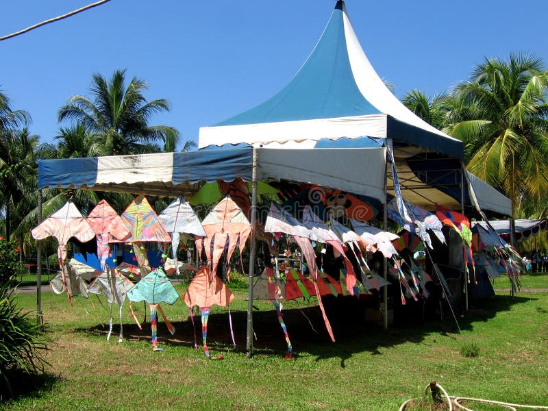 Kite Stand at Taman Buah Mekarsari Stock Photo - Image of children ...