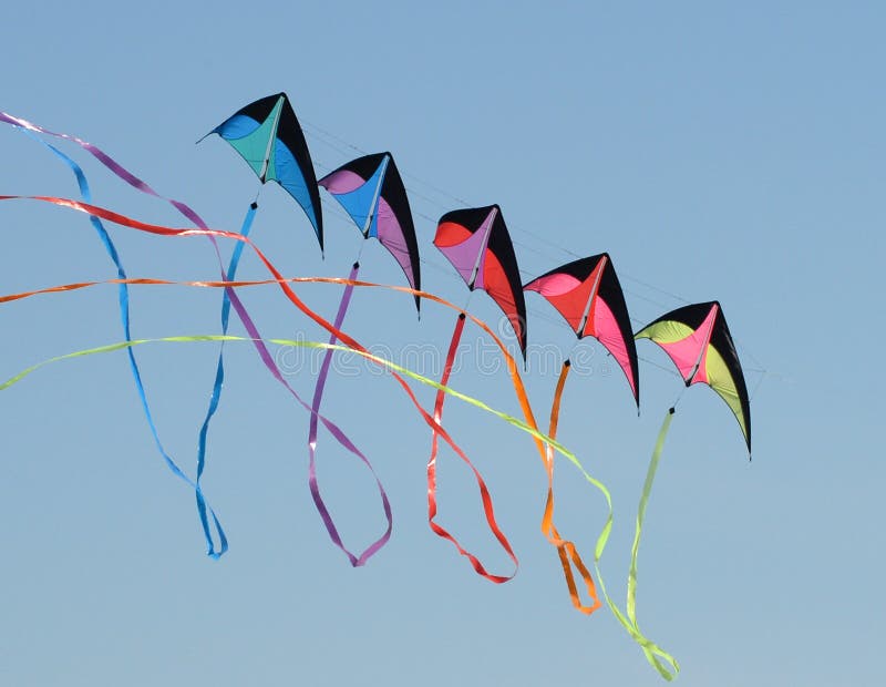 Kite with streamers stock photo. Image of acclimate, adapt - 53429380