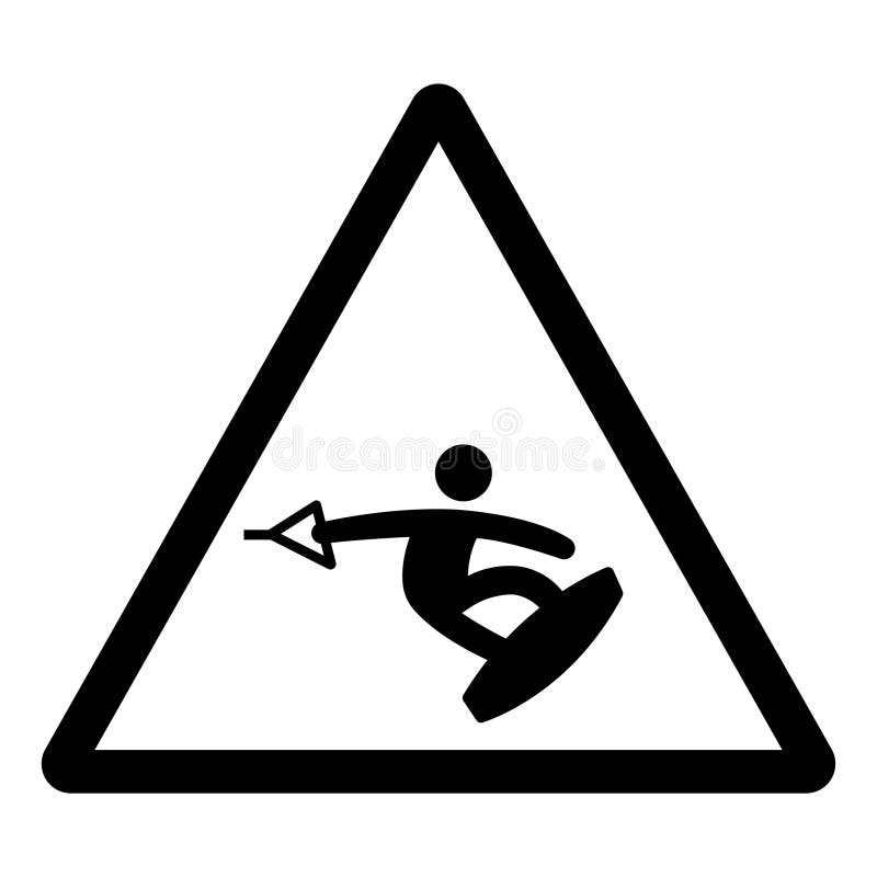 Kite Surf Area Symbol Sign, Vector Illustration, Isolate on White ...