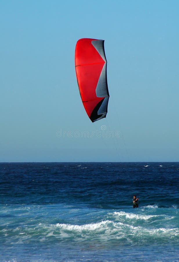 Kite Surfing stock photo. Image of beach, sports, boarding - 31969420