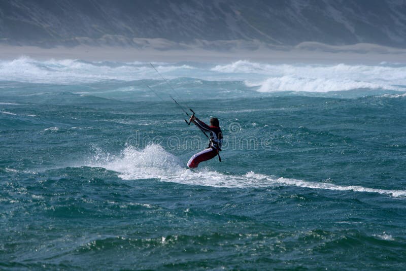 Kite Surfing Sodwana Bay stock image. Image of surfing - 1624617