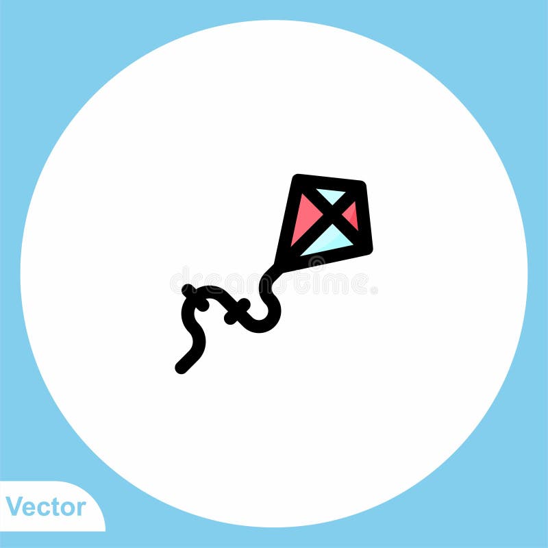 Kite Icon Sign And Symbol. Kite Color Icon For Website Design And ...