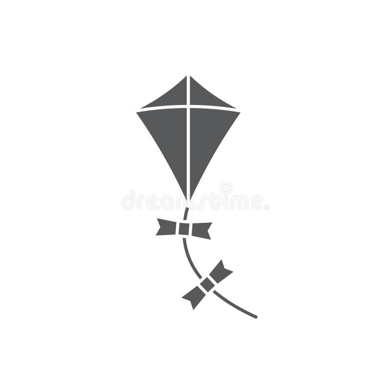 Kite Vector Icon Symbol Isolated on White Background Stock Vector ...