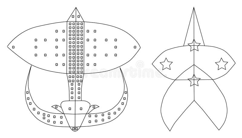 Malaysian Kite Wau Bulan Colouring Pages Page 2 Sketch Coloring Page