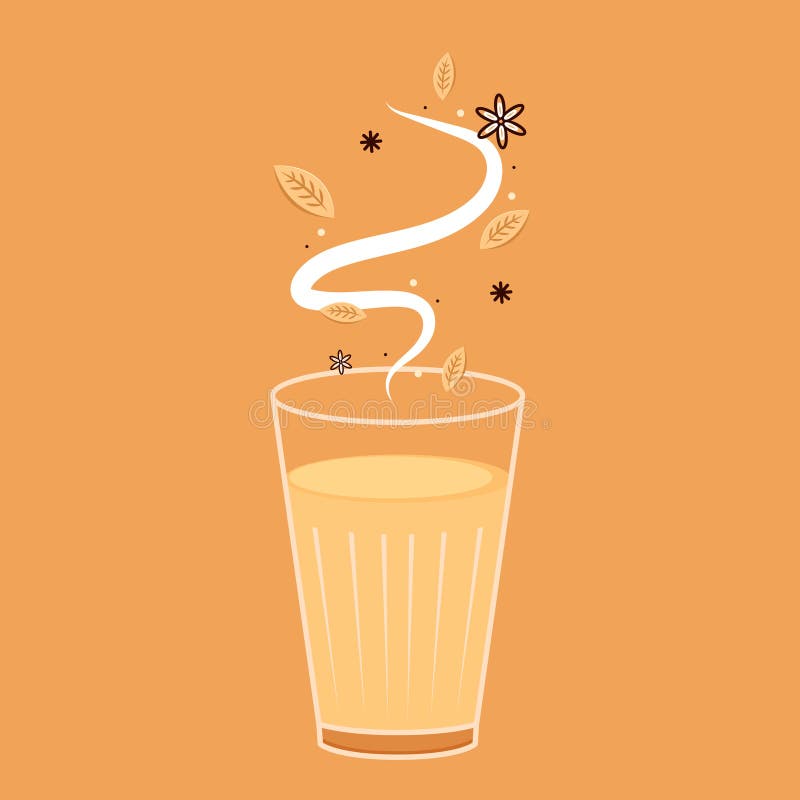Indian Hot Drink Vector. Indian Chai Icon. Chai is Indian Drink Stock ...