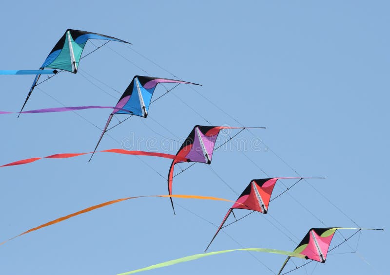 Kite with streamers stock photo. Image of acclimate, adapt - 53429380