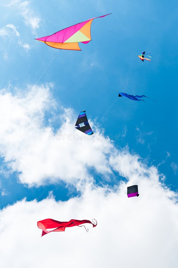 Kites flying stock photo. Image of colors, recreational - 24387500