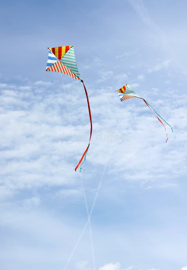 Kites stock image. Image of kite, clouds, flying, blue - 74139671